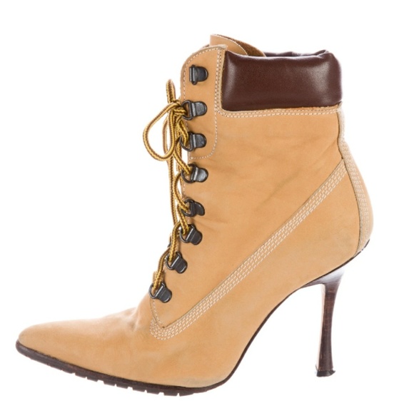 Manolo Blahnik | Shoes | Manolo Blahnik Oklamod Nude Ankle Boots | Poshmark
